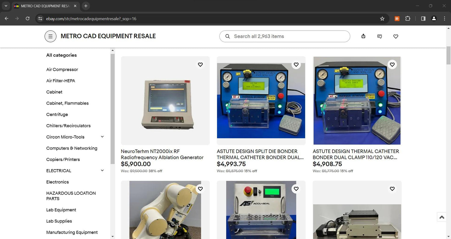 Metro CAD Used Equipment Resale on ebay – MMBT by Metro CAD
