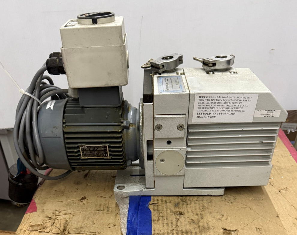 LEYBOLD / TRIVAC D8B TWO STAGE OIL SEALEDROTARY VANE VACUUM PUMP PARTS ...