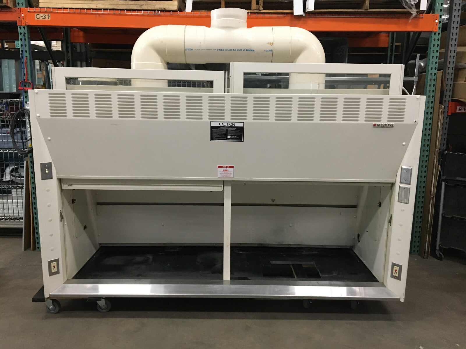 KEWAUNEE LABORATORY FUME HOOD/WITHOUT BASE SUPREME AIR 8' X 3' X 78" H ...