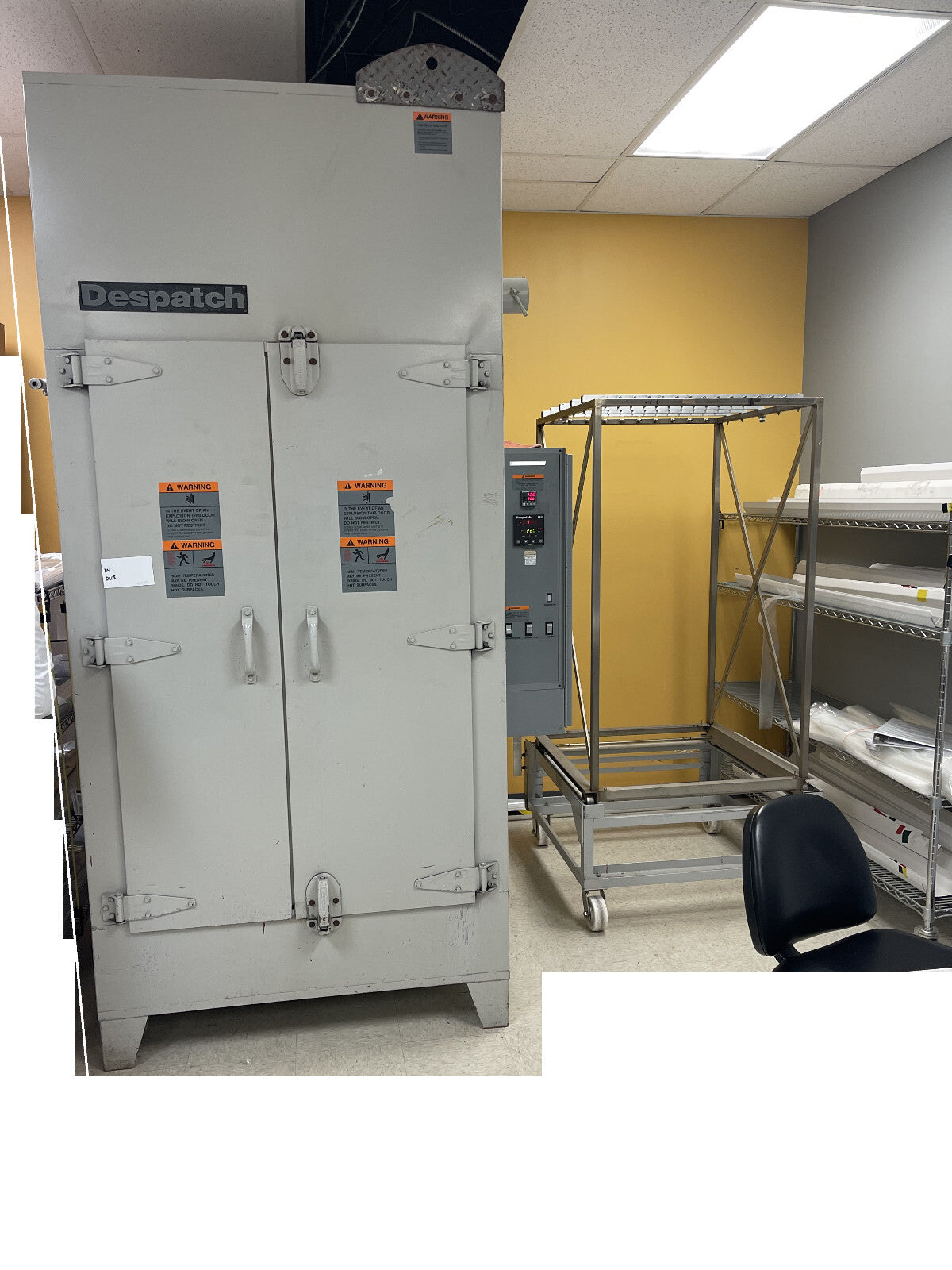 DESPATCH OVEN PRC2-45-2E MAX 500°F I/D 5' H X 3' W X 3' D 2 ROLL IN HA ...