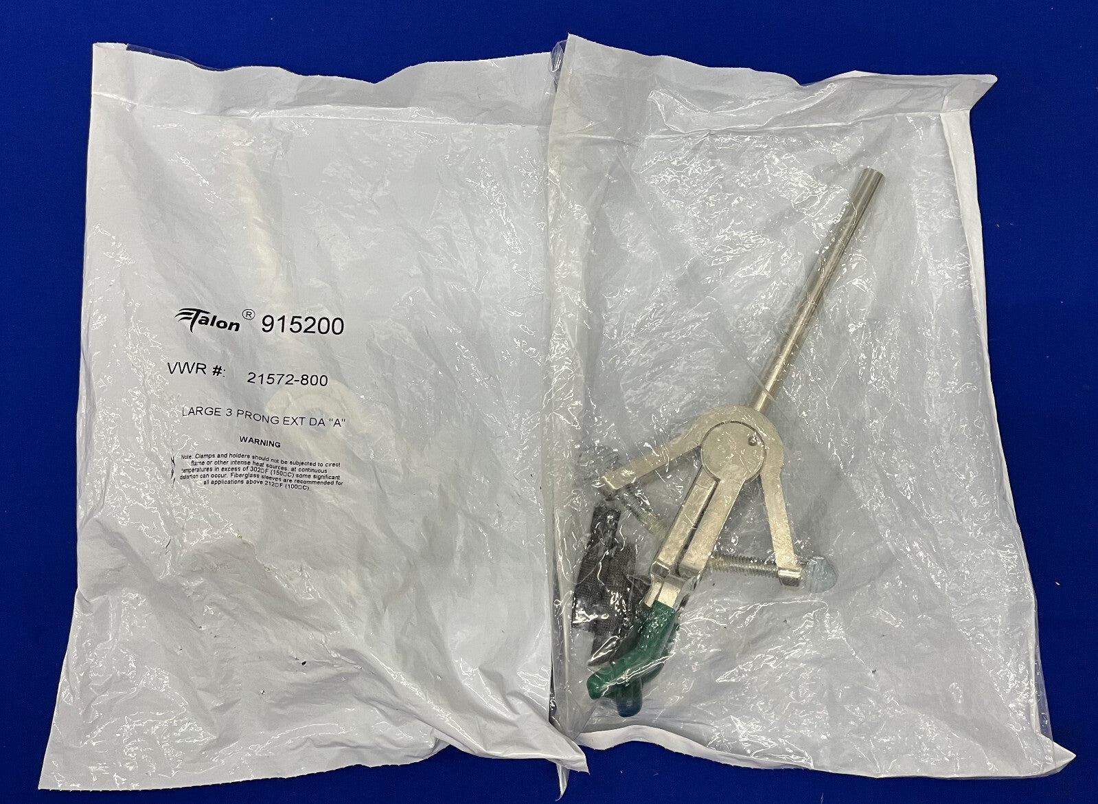VWR TALON® 915200 21572-800 LARGE 3 PRONG EXT DA “A” LAB EXTENSION CLA ...