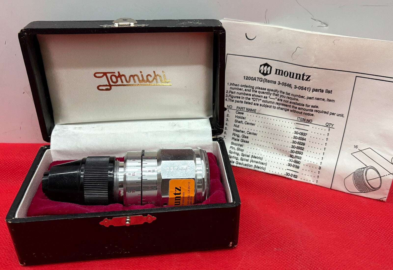 TOHNICHI / MOUNTZ ATG TORQUE GAUGE 1200ATG-A ozf-in 18-0.5 w/ CASE ...