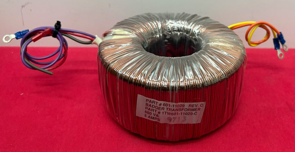 BADGER TOROIDAL POWER TRANSFORMER 601-11029 REV C 600VA 5amps – MMBT by ...